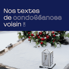 Exemple de texte condoléances voisin
